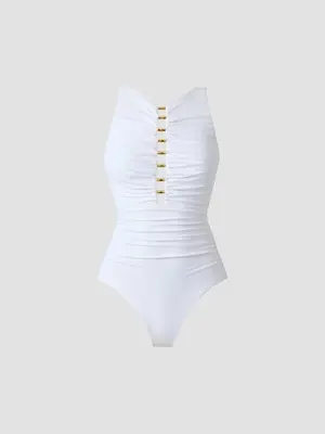 Miraclesuit Razzle Dazzle Swizzle One-piece Swimsuit - White