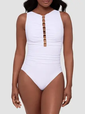 Miraclesuit Razzle Dazzle Swizzle One-piece Swimsuit - White
