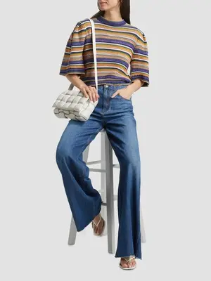 Ba&sh Farfaela Striped Cotton Sweater