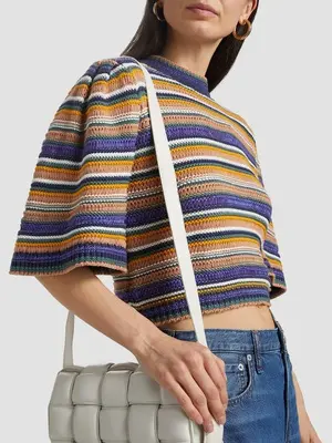 Ba&sh Farfaela Striped Cotton Sweater