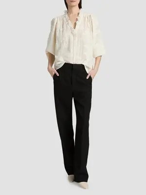 Ba&sh Petty Embroidered Blouse