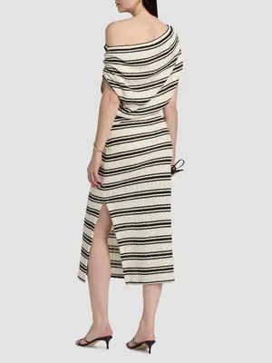 Ramy Brook Striped Chet Midi-dress