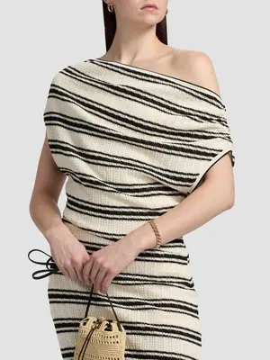 Ramy Brook Striped Chet Midi-dress