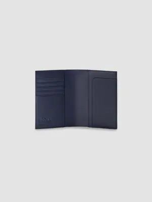Loewe Anagram Colorblocked Leather Passport Case