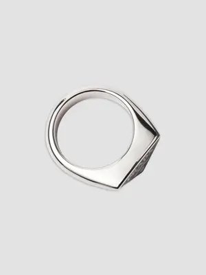 Prada Enameled Silver Ring