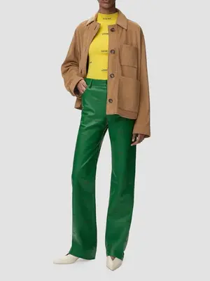 Loewe Workwear High-low Suede Jacket
