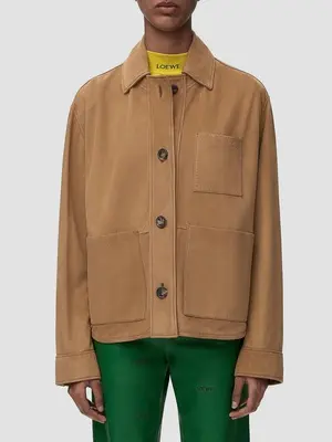 Loewe Workwear High-low Suede Jacket