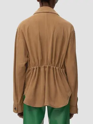 Loewe Workwear High-low Suede Jacket
