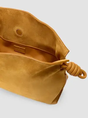 Loewe Flaco Suede Clutch