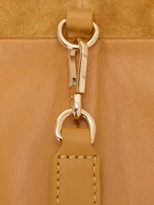 Loewe Flaco Suede Clutch