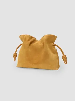 Loewe Flaco Suede Clutch