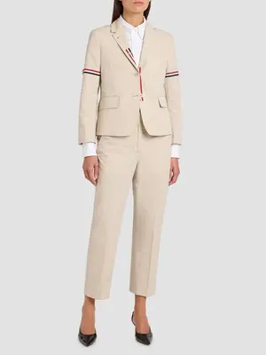 Thom Browne Cotton Cropped Trousers