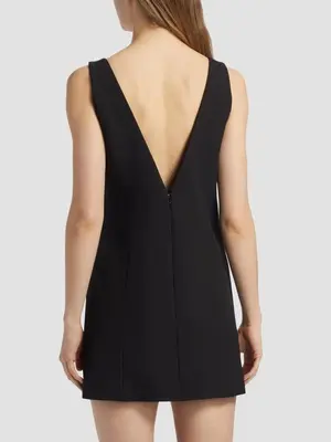 TOCCIN Steffie Cotton-blend Tie-front Minidress