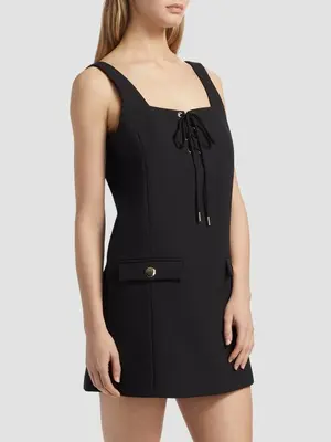 TOCCIN Steffie Cotton-blend Tie-front Minidress