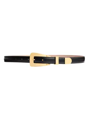 Khaite 25mm Lucca Leather Belt - Black