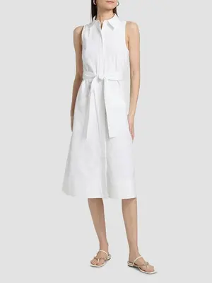 Ramy Brook Darcey Belted A-line Midi-dress
