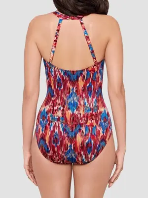 Miraclesuit Ikat Dorado Wrapsody Printed Swimsuit - Multi