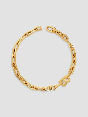 Balenciaga B Chain Thin Necklace