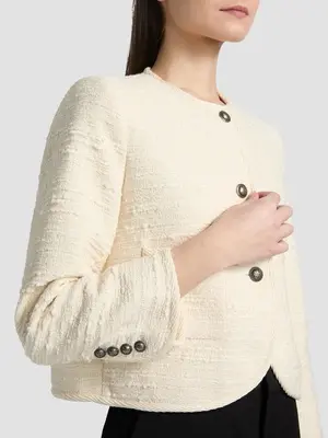 Ba&sh Alfie Textured Cotton-blend Jacket