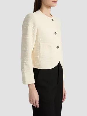 Ba&sh Alfie Textured Cotton-blend Jacket
