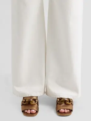 PEDRO GARCIA Umita Chain Link 55mm Block Heel Mules