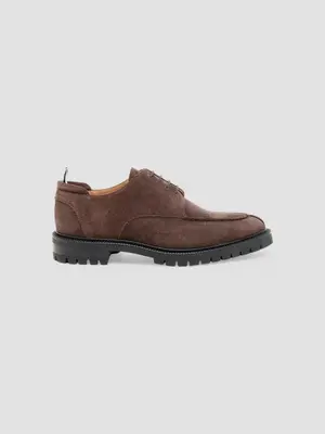 Thom Browne Suede Apron Stitch Derbys
