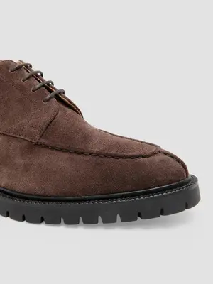 Thom Browne Suede Apron Stitch Derbys