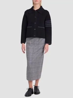 Thom Browne 4-bar Stripe Cotton Pique Hybrid Polo Jacket