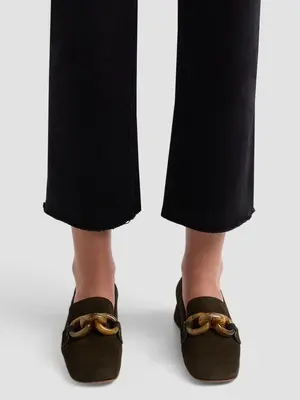 PEDRO GARCIA Gizi Chain-link Suede Loafers