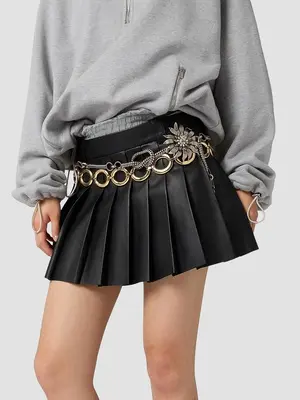 Miu Miu Nappa Leather Skirt