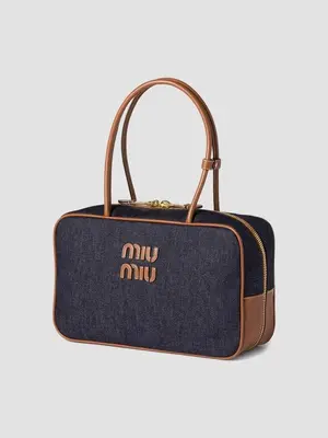 Miu Miu Beau Denim Top Handle Bag