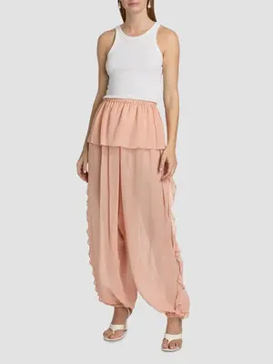 Ronny Kobo Dolly Ruffle Pleated Pants