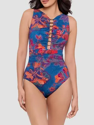 Miraclesuit Decoupage Swizzle Floral Swimsuit - Multi