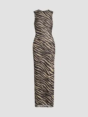 Ronny Kobo Krisa Striped Column Maxi Dress