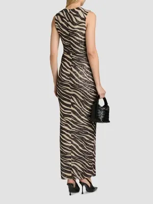 Ronny Kobo Krisa Striped Column Maxi Dress