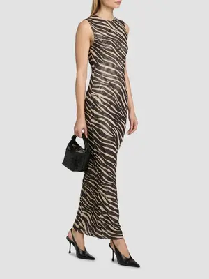 Ronny Kobo Krisa Striped Column Maxi Dress