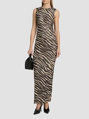 Ronny Kobo Krisa Striped Column Maxi Dress