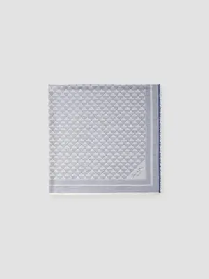 Prada Silk And Wool Shawl - Blue