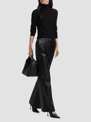 TOCCIN Nancy Pointelle Turtleneck Sweater