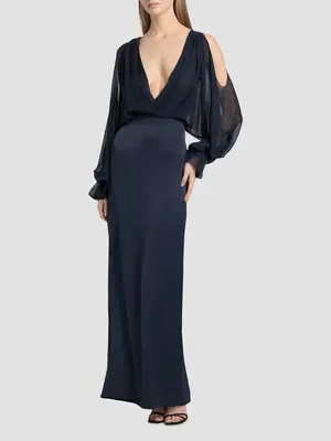Ramy Brook Leesa Silk-blend Gown