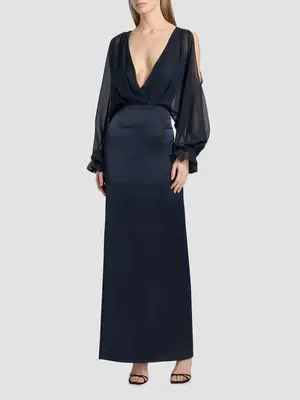 Ramy Brook Leesa Silk-blend Gown