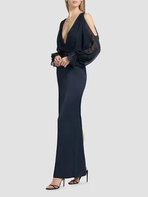 Ramy Brook Leesa Silk-blend Gown