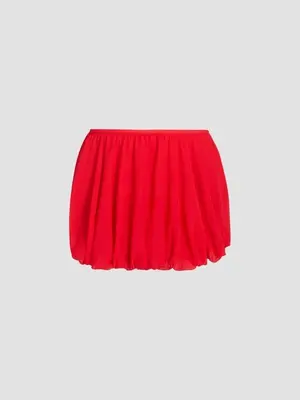 Ramy Brook Maddy Pleated Miniskirt - Flame