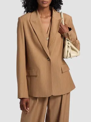 TOCCIN Willa Boyfriend Pinstriped Blazer