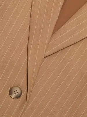 TOCCIN Willa Boyfriend Pinstriped Blazer