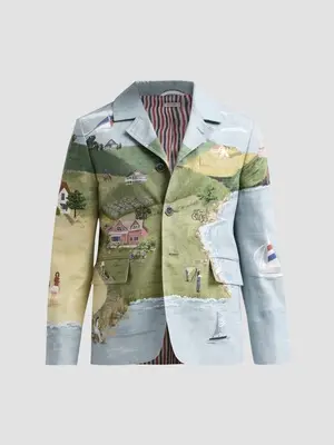 Thom Browne Nantucket Scenic Linen-cotton Sport Coat