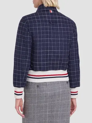Thom Browne Wool Crop Flight Jacket