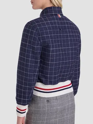 Thom Browne Wool Crop Flight Jacket
