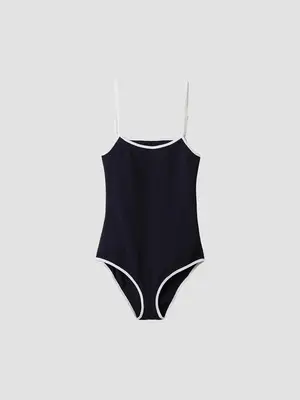Miu Miu Technical Knit Swimsuit - Blue