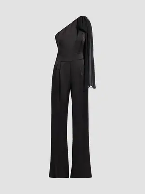 Ramy Brook Genny One-shoulder Jumpsuit - Black